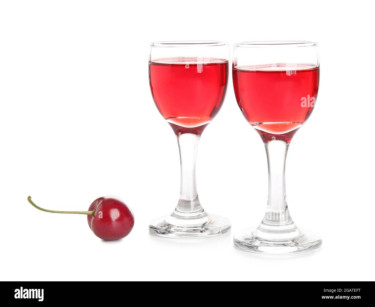 Glasses sweet wine on Cut Out Stock Images & Pictures - Alamy