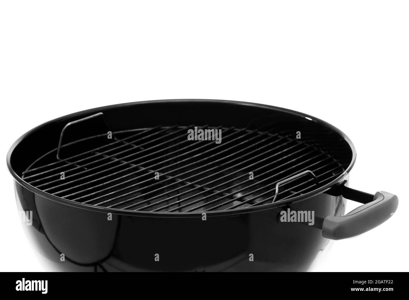 Modern barbecue grill on white background Stock Photo - Alamy