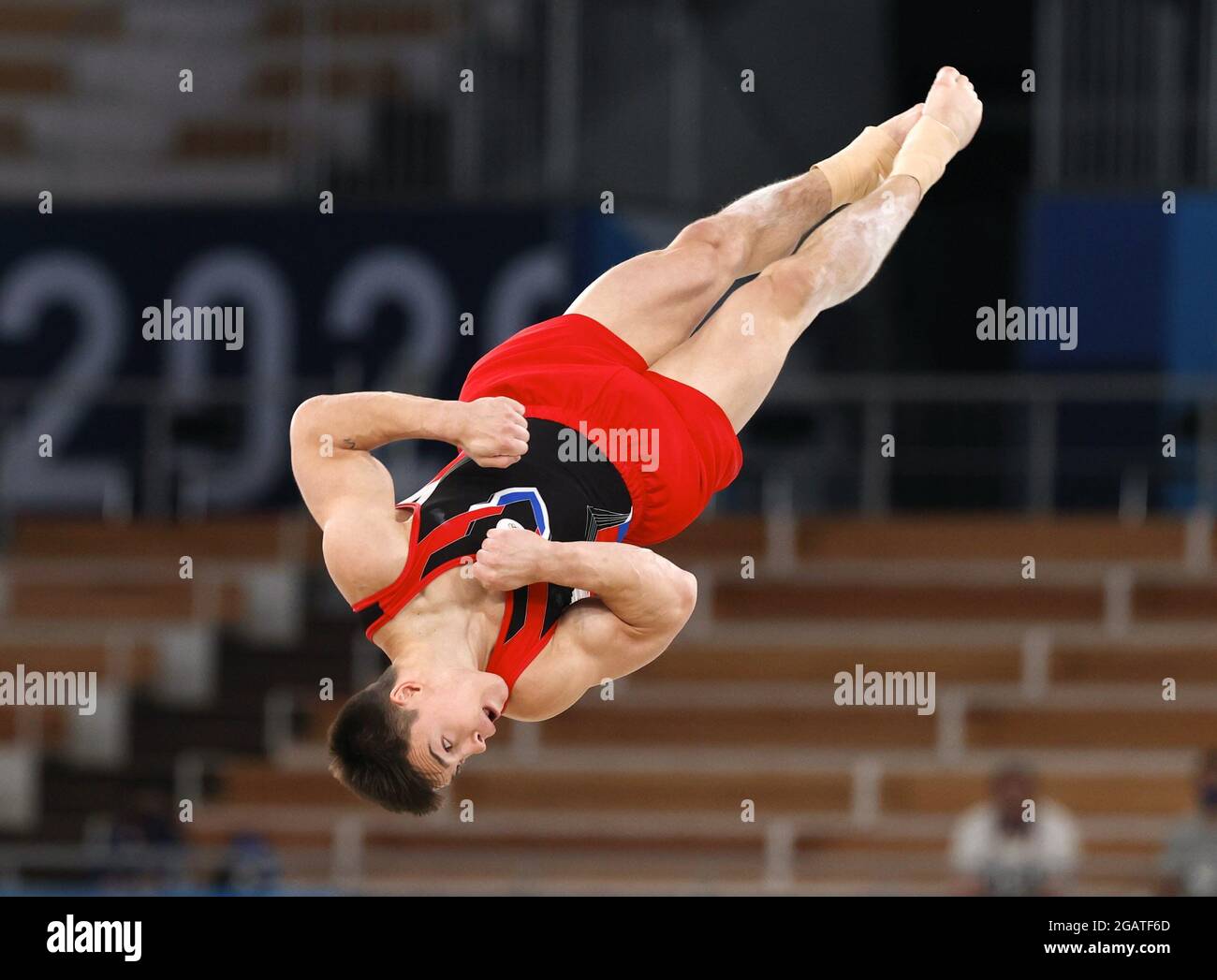 Tokyo, Japan. 1st Aug, 2021.Russian gymnast Nikita Nagornyy performs in ...