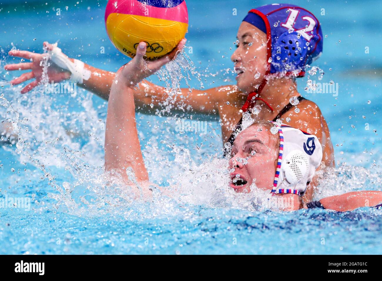 TOKYO, JAPAN - AUGUST 1: Anna Timofeeva of ROC, Kyoko Kudo of Japan ...