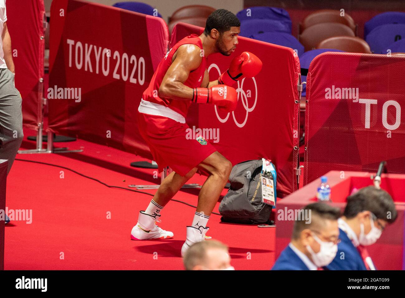 TÓQUIO, TO - 01.08.2021: TOKYO 2020 Olympics TOKYO - Boxing match ...