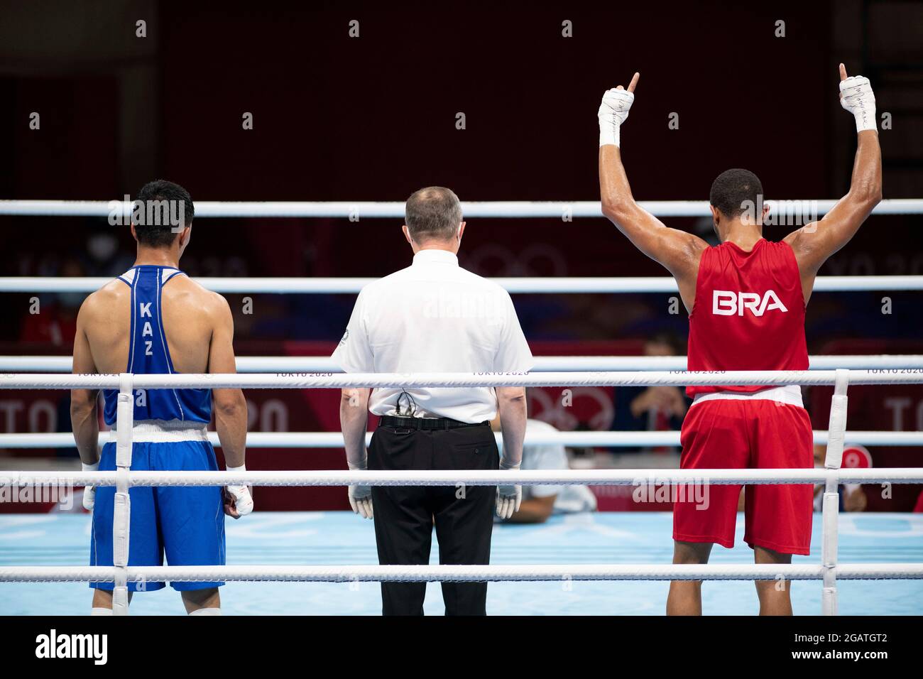 TÓQUIO, TO - 01.08.2021: TOKYO 2020 Olympics TOKYO - Boxing match ...