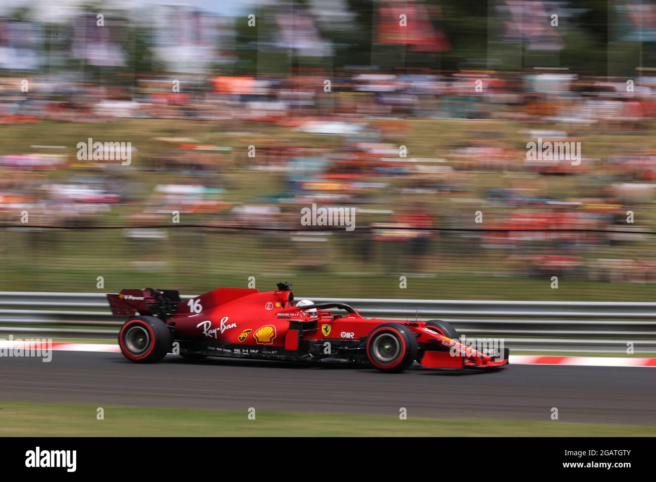 Charles leclerc driving the 16 scuderia ferrari mission winnow hi-res ...