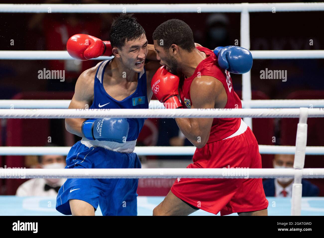 TÓQUIO, TO - 01.08.2021: TOKYO 2020 Olympics TOKYO - Boxing match ...
