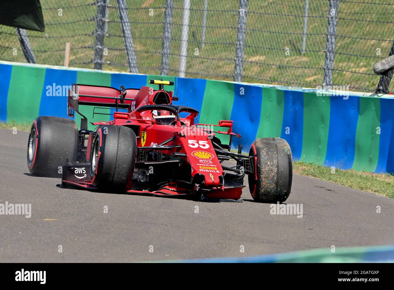 Hungarian grand prix crash hi-res stock photography and images - Alamy