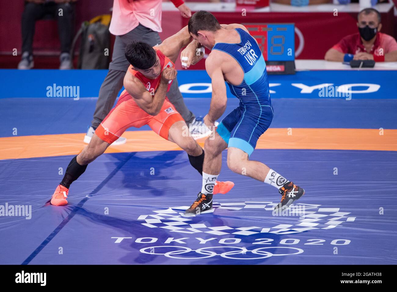 FUMITA Kenichiro (JPN) vs TEMIROV Lenur (UKR), Wrestling men's greco ...