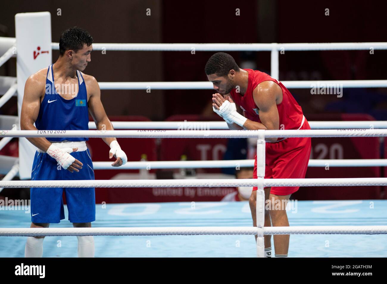 TÓQUIO, TO - 01.08.2021: TOKYO 2020 Olympics TOKYO - Boxing match ...