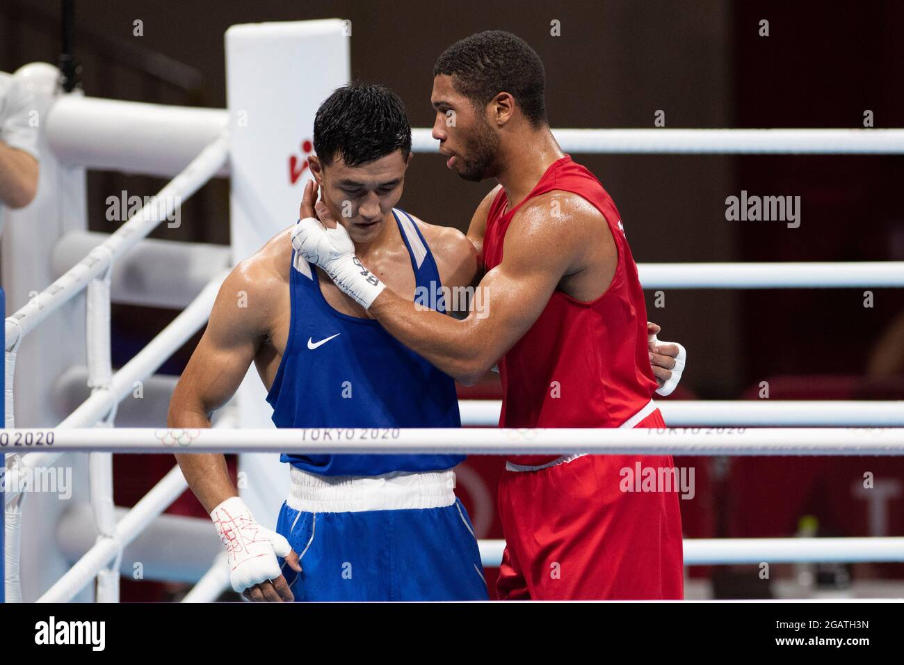 TÓQUIO, TO - 01.08.2021: TOKYO 2020 Olympics TOKYO - Boxing match ...