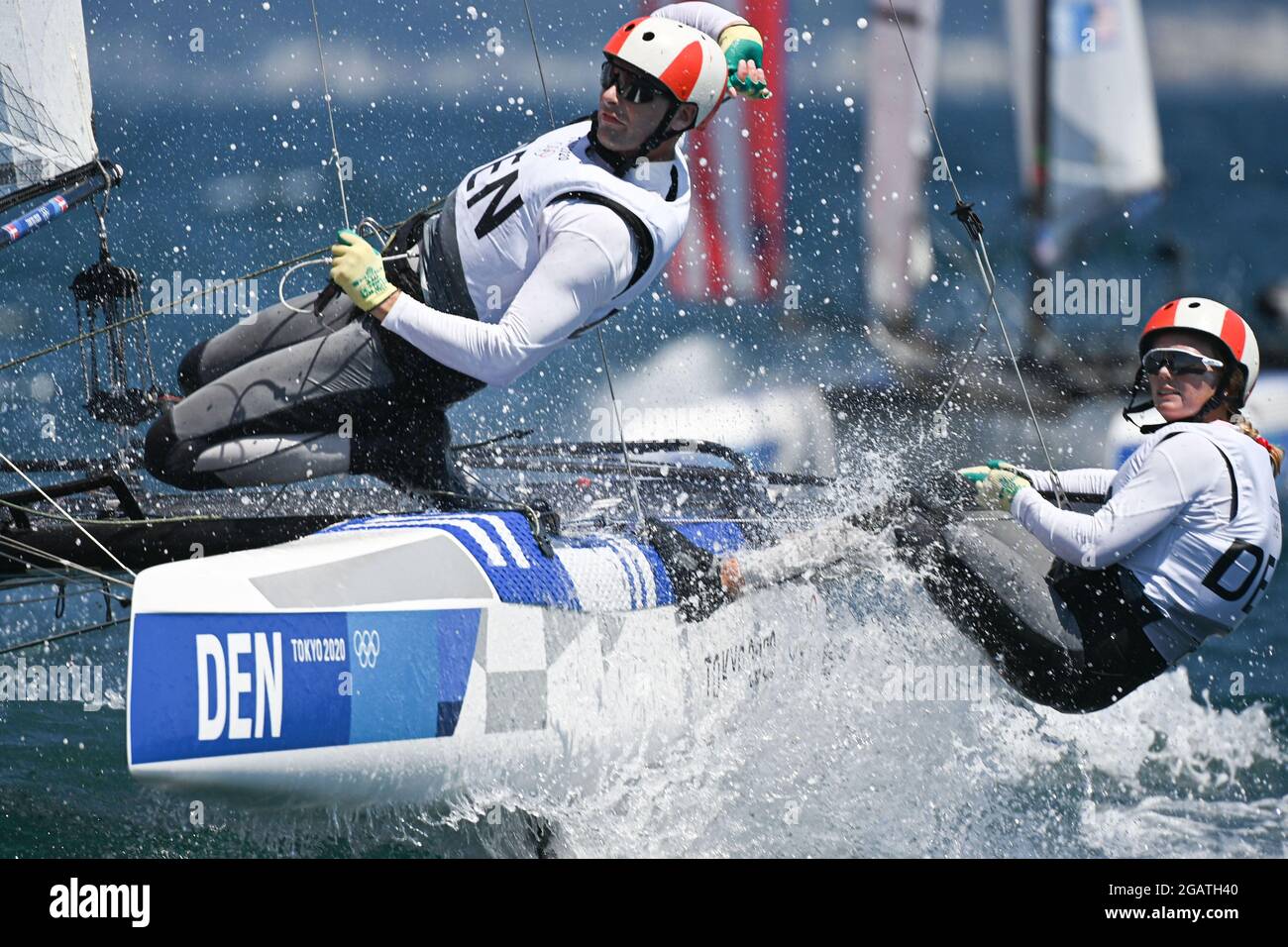 Kanagawa, Japan. 1st Aug, 2021. Lin Cenholt and Christian Lubeck of ...
