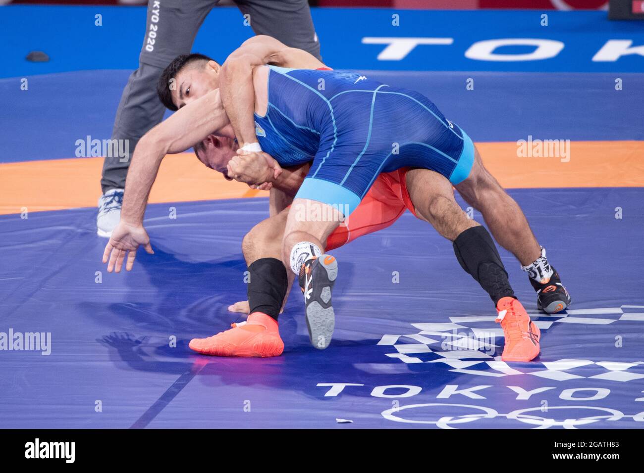 FUMITA Kenichiro (JPN) vs TEMIROV Lenur (UKR), Wrestling men's greco ...