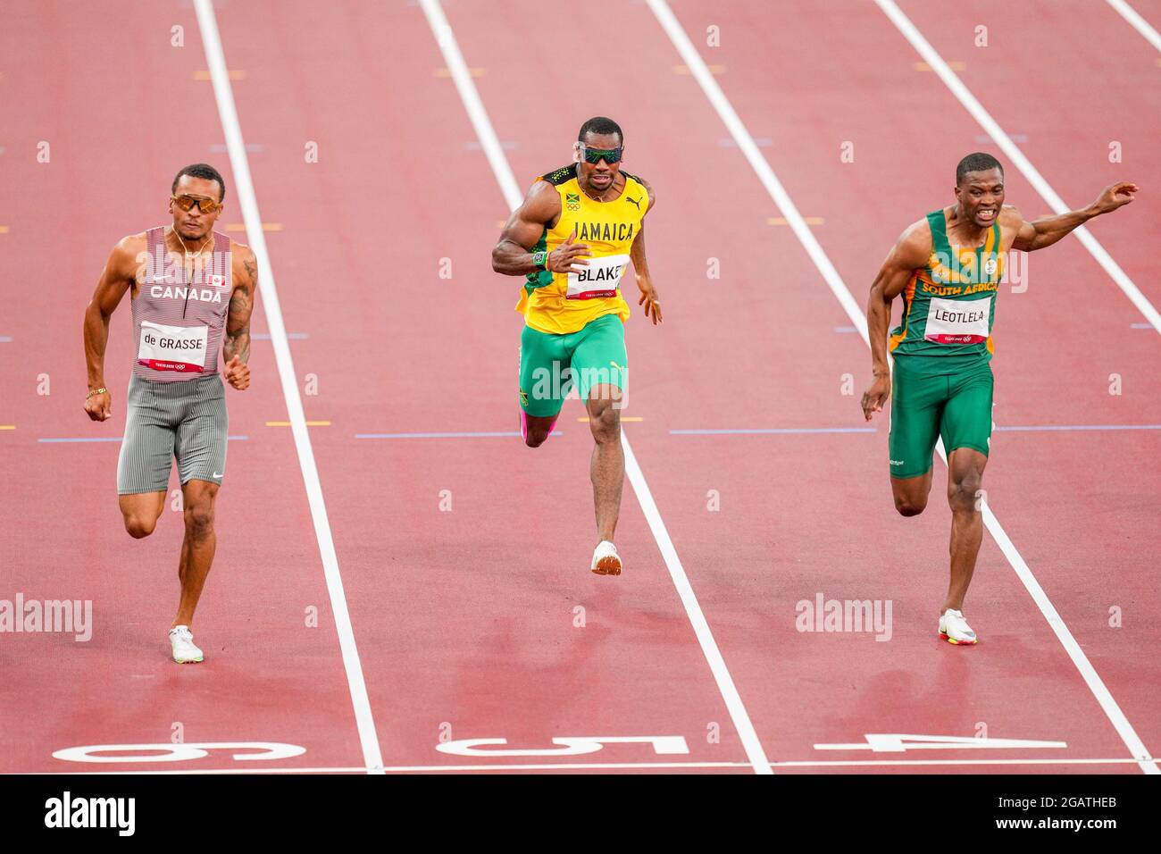 Tokyo, Japan. 01st Aug, 2021. TOKYO, JAPAN - AUGUST 1: Andre de Grasse ...