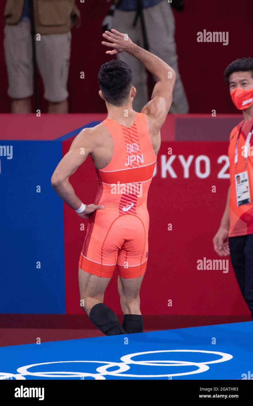FUMITA Kenichiro (JPN) vs TEMIROV Lenur (UKR), Wrestling men's greco ...
