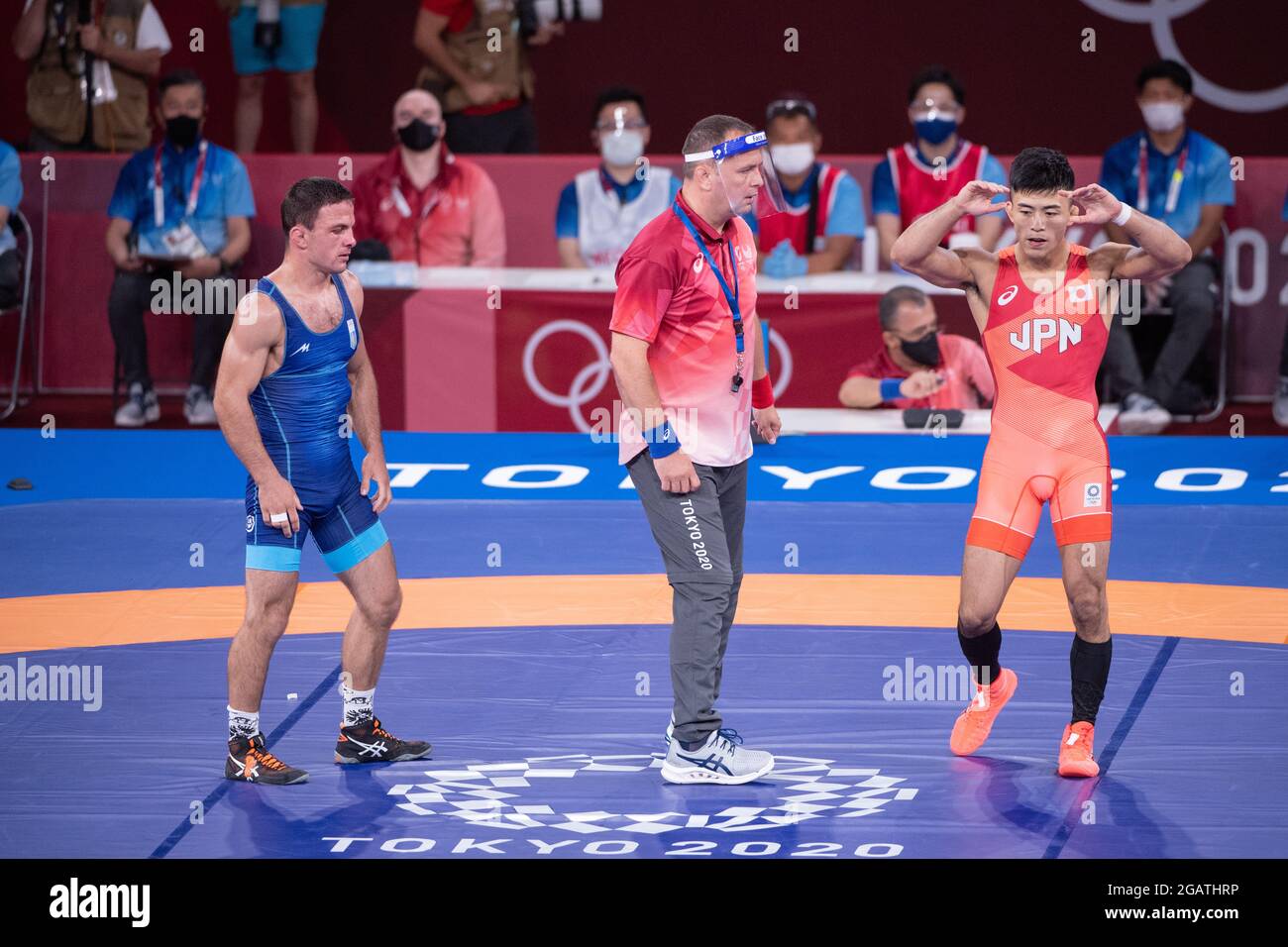 FUMITA Kenichiro (JPN) vs TEMIROV Lenur (UKR), Wrestling men's greco ...