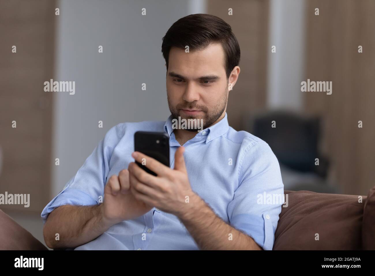 Focused guy hi-res stock photography and images - Alamy