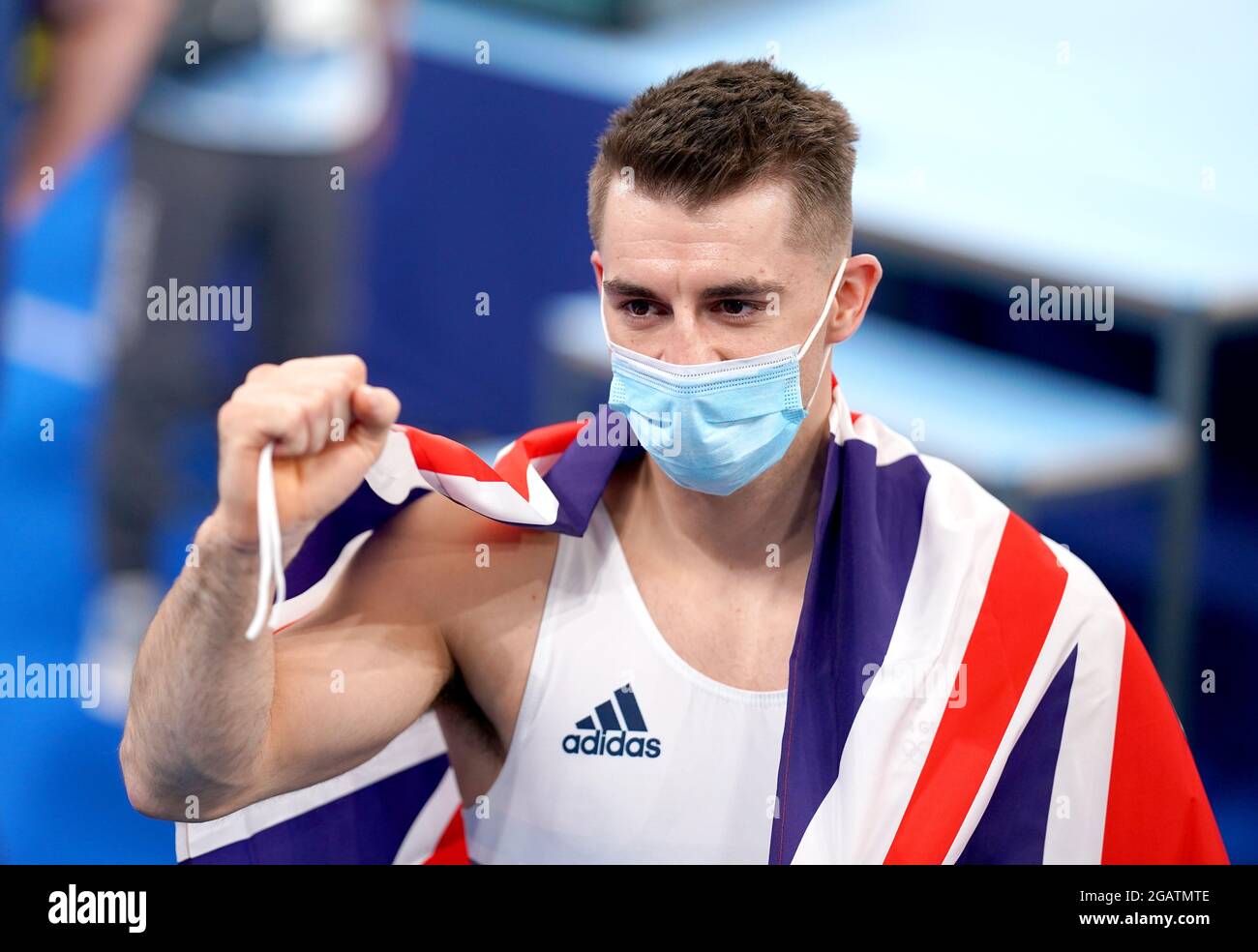 Great Britain's Max Whitlock celebrates after winning the gold medal in ...