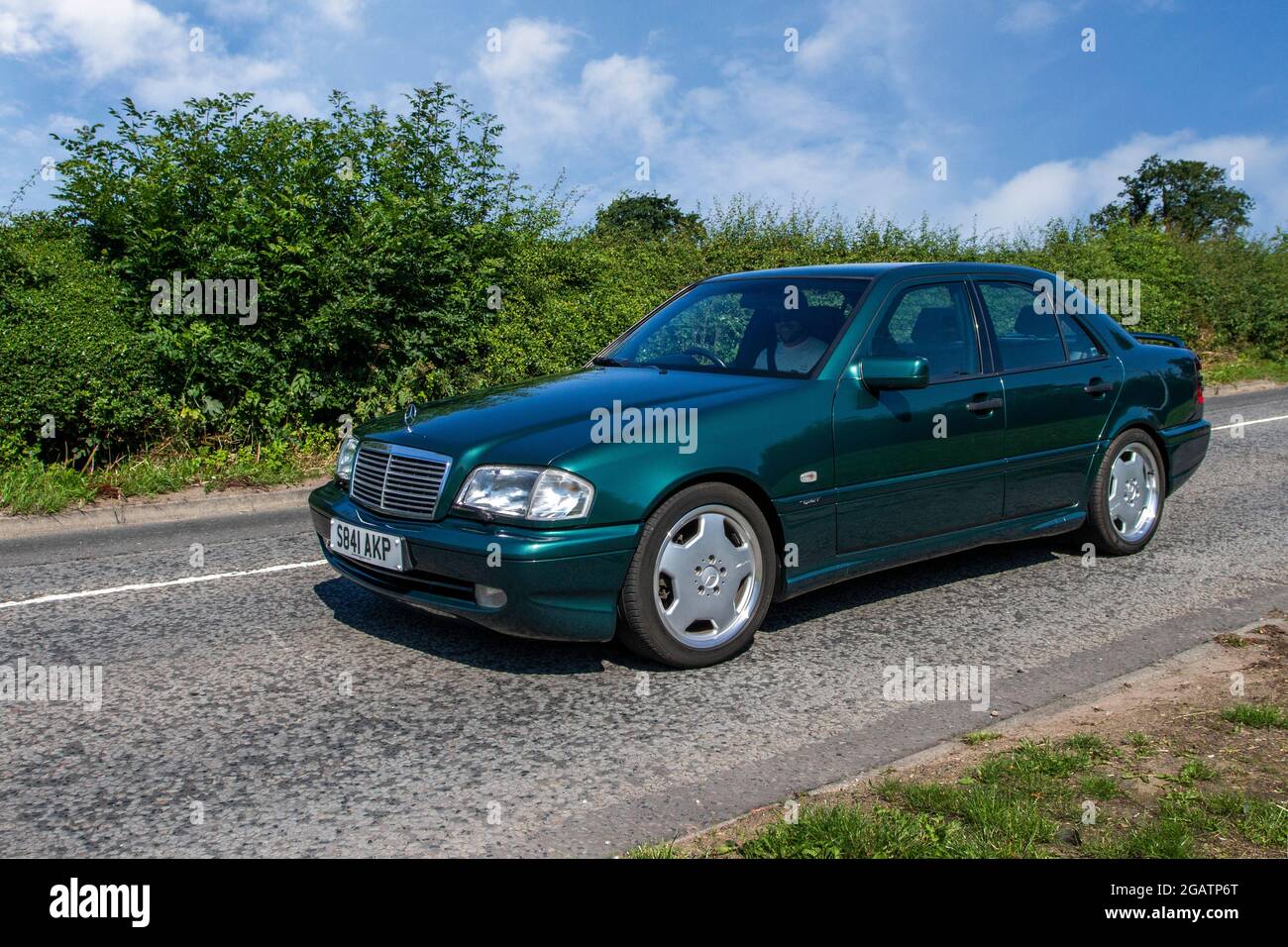 1998 90s nineties green Mercedes Benz C43 AMG auto five-speed automatic ...