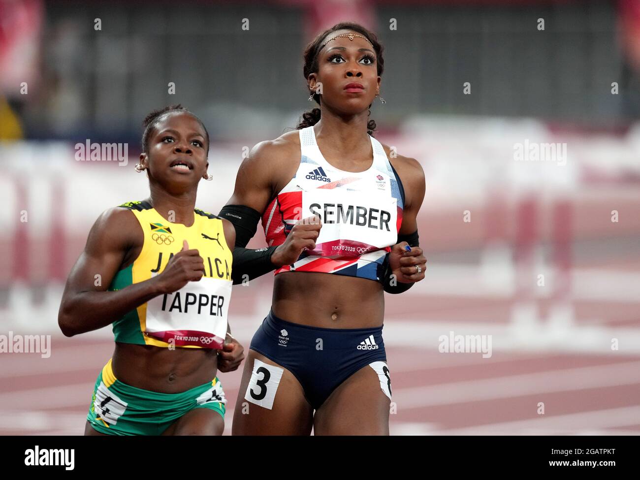 Great Britain's Cindy Sember reacts after the third semi-final of the ...