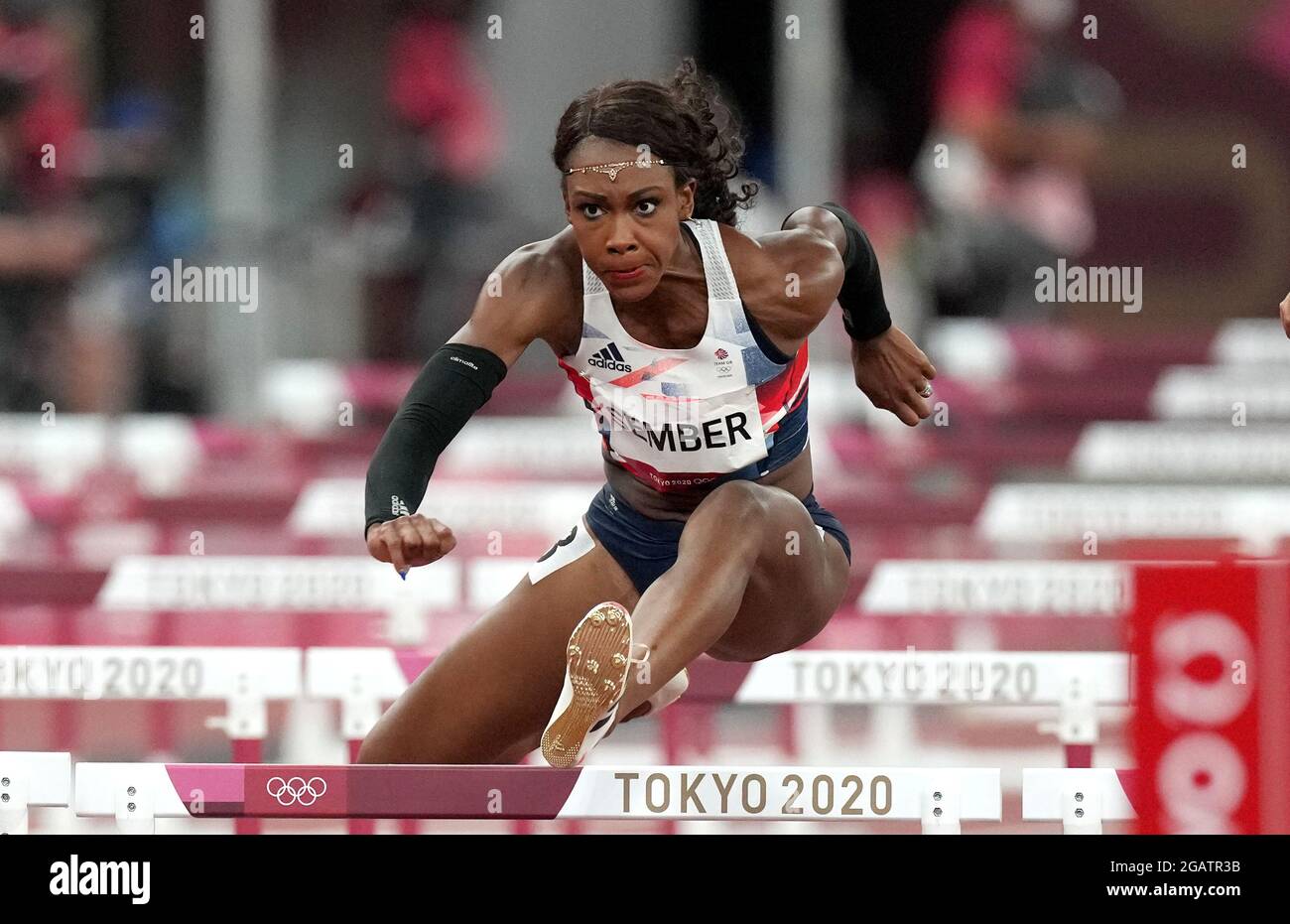 Great Britain's Cindy Sember in action during the third semi-final of ...
