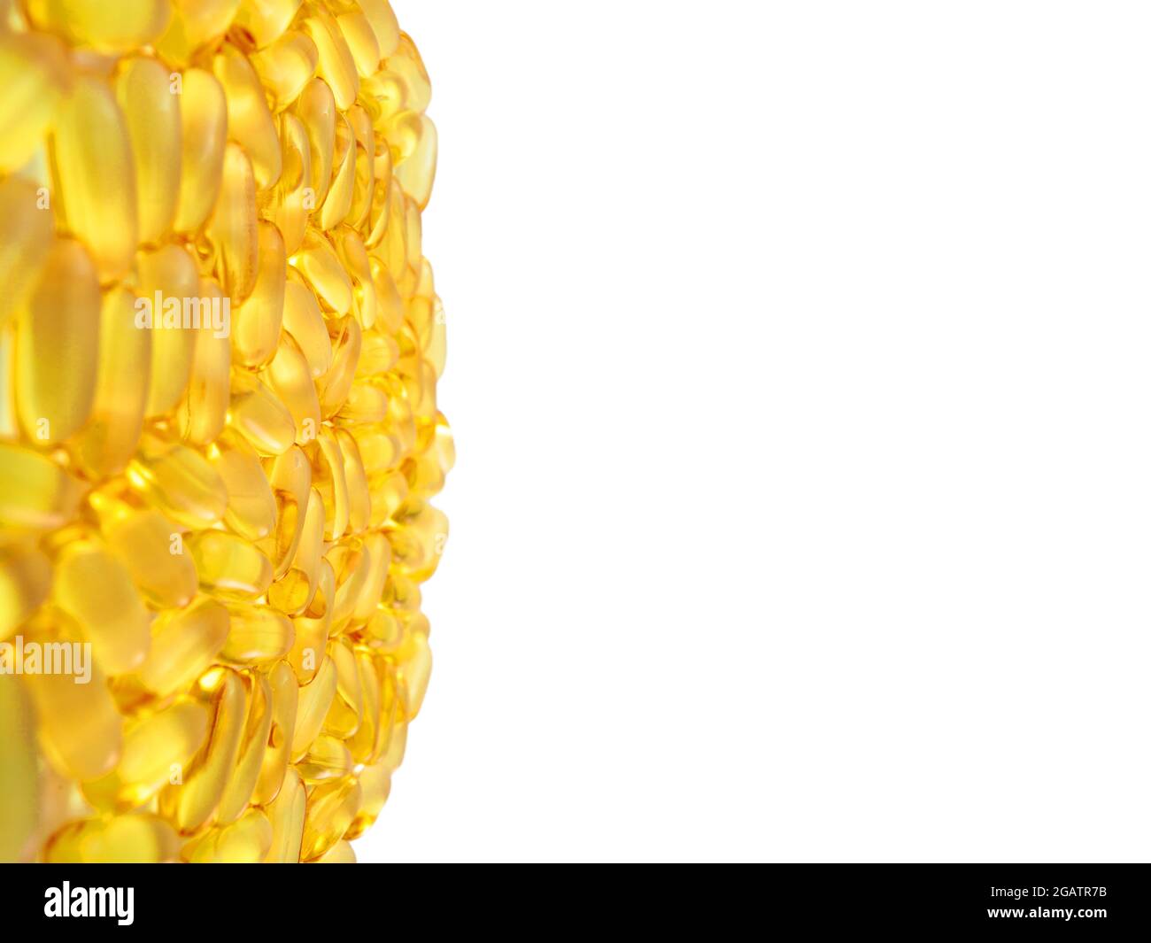 fish oil omega 3 on white background texture Stock Photo - Alamy