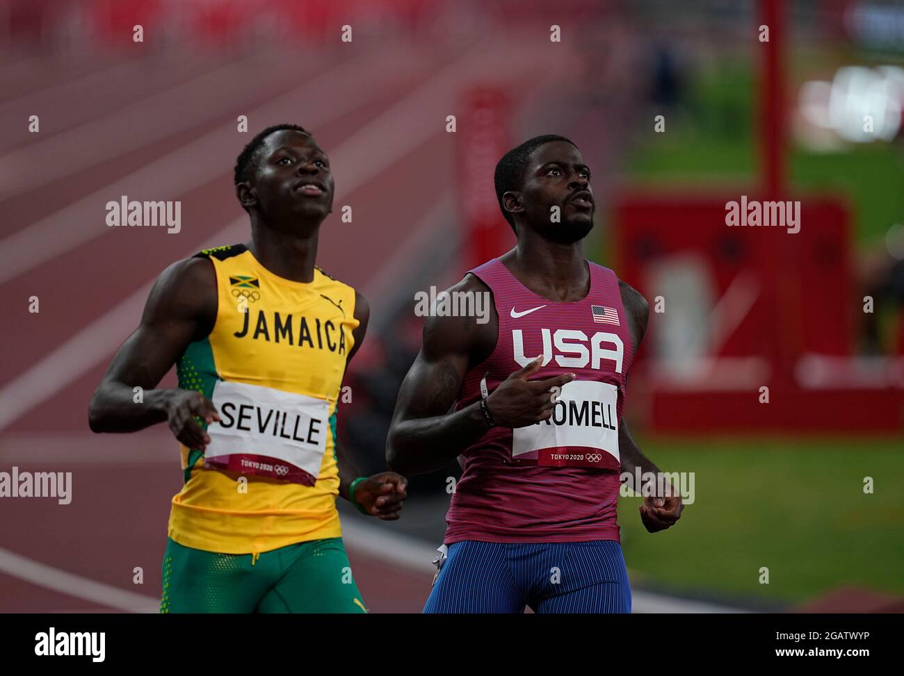 August 1, 2021: Trayvon Bromell during 100 meter for men at the Tokyo ...