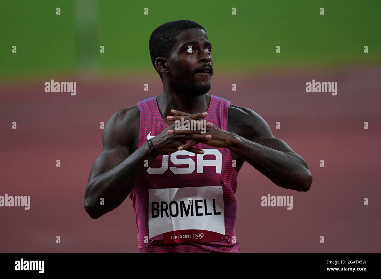 August 1, 2021: Trayvon Bromell during 100 meter for men at the Tokyo ...