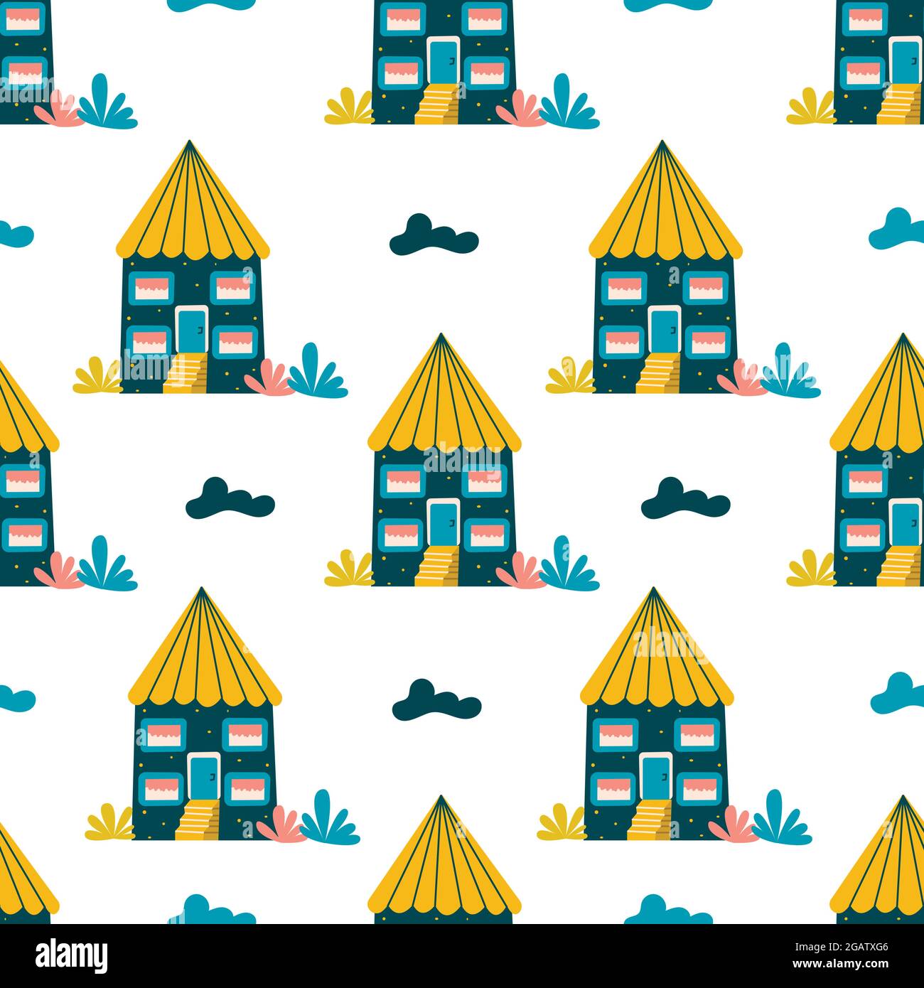 Unusual clouds in blue Stock Vector Images - Alamy