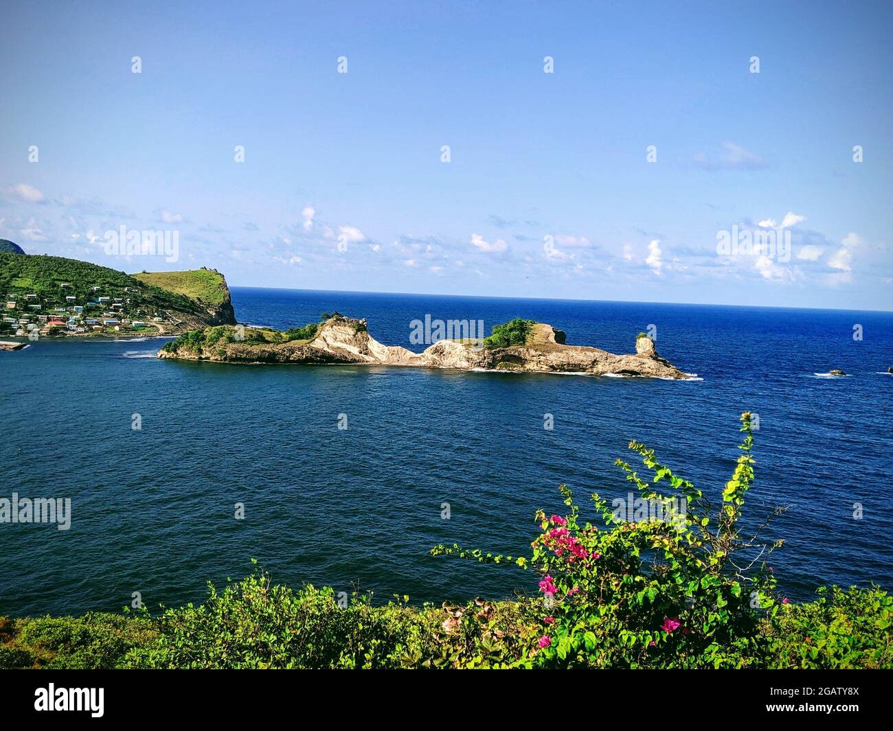 The beautiful view of Saint Lucia island during daytime Stock Photo - Alamy