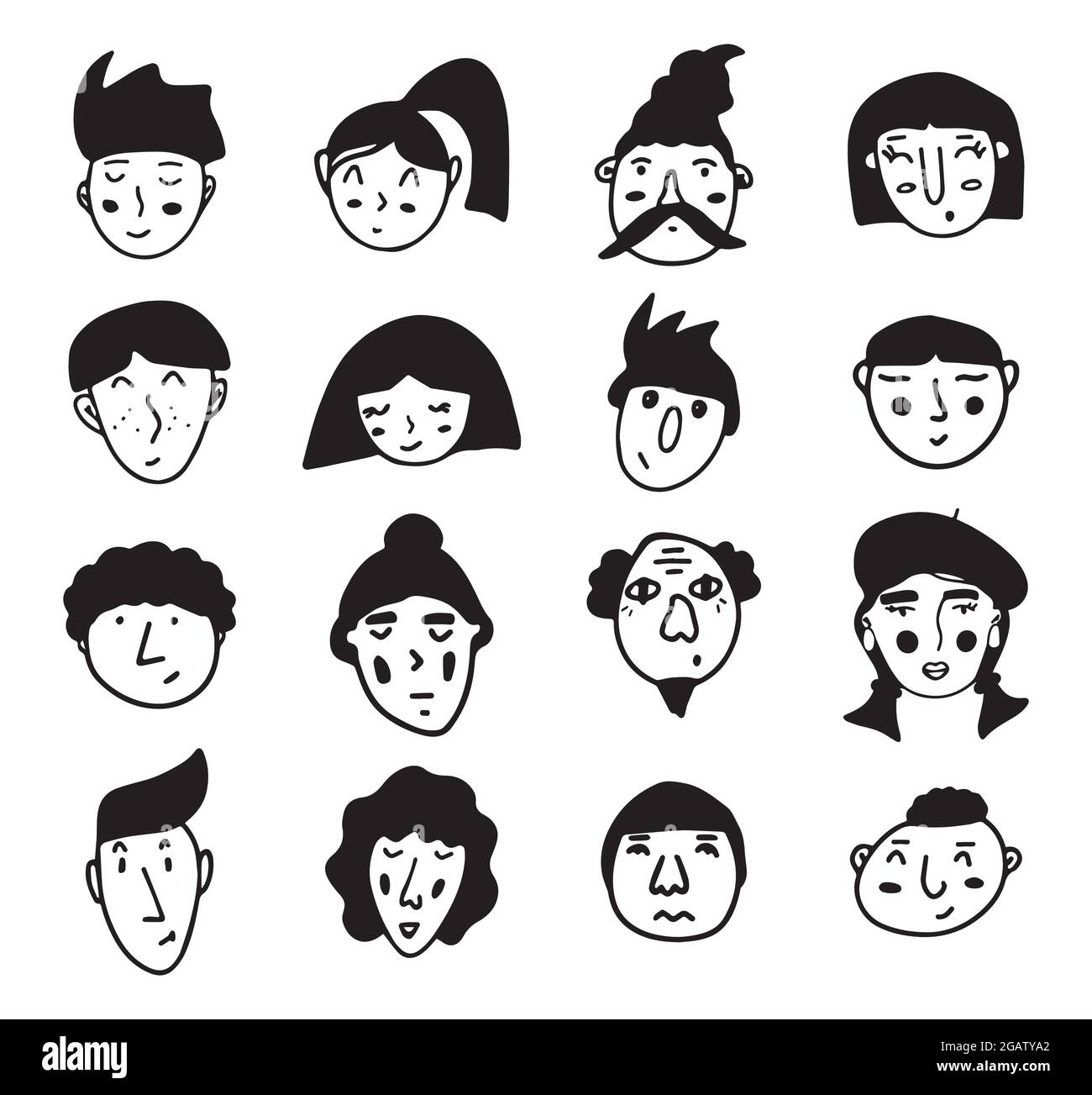 Old black lady sad Stock Vector Images - Alamy