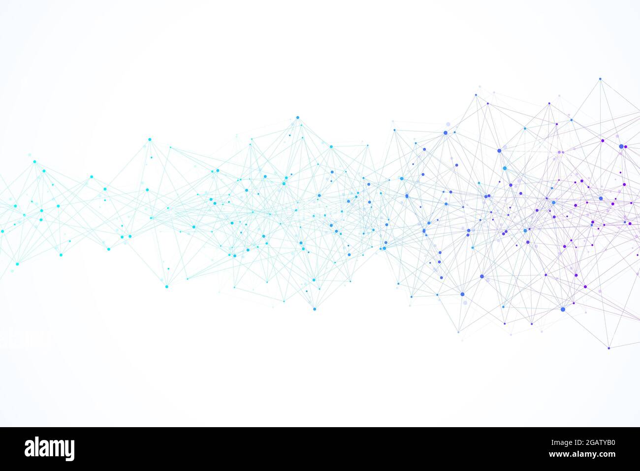 Abstract Plexus Background With Connected Lines And Dots Wave Flow Plexus Geometric Effect Big