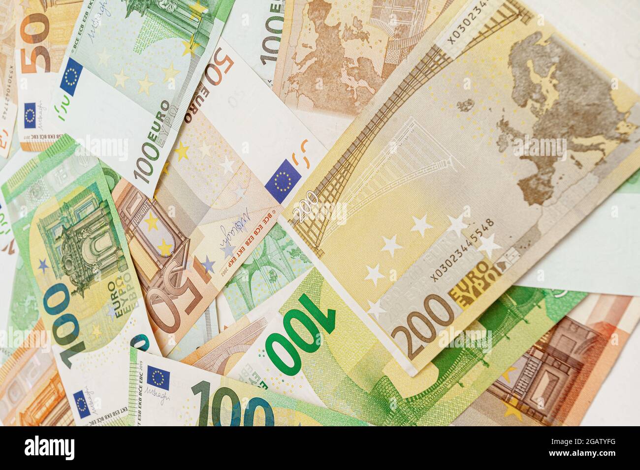 high-quality texture of euro banknotes Stock Photo - Alamy