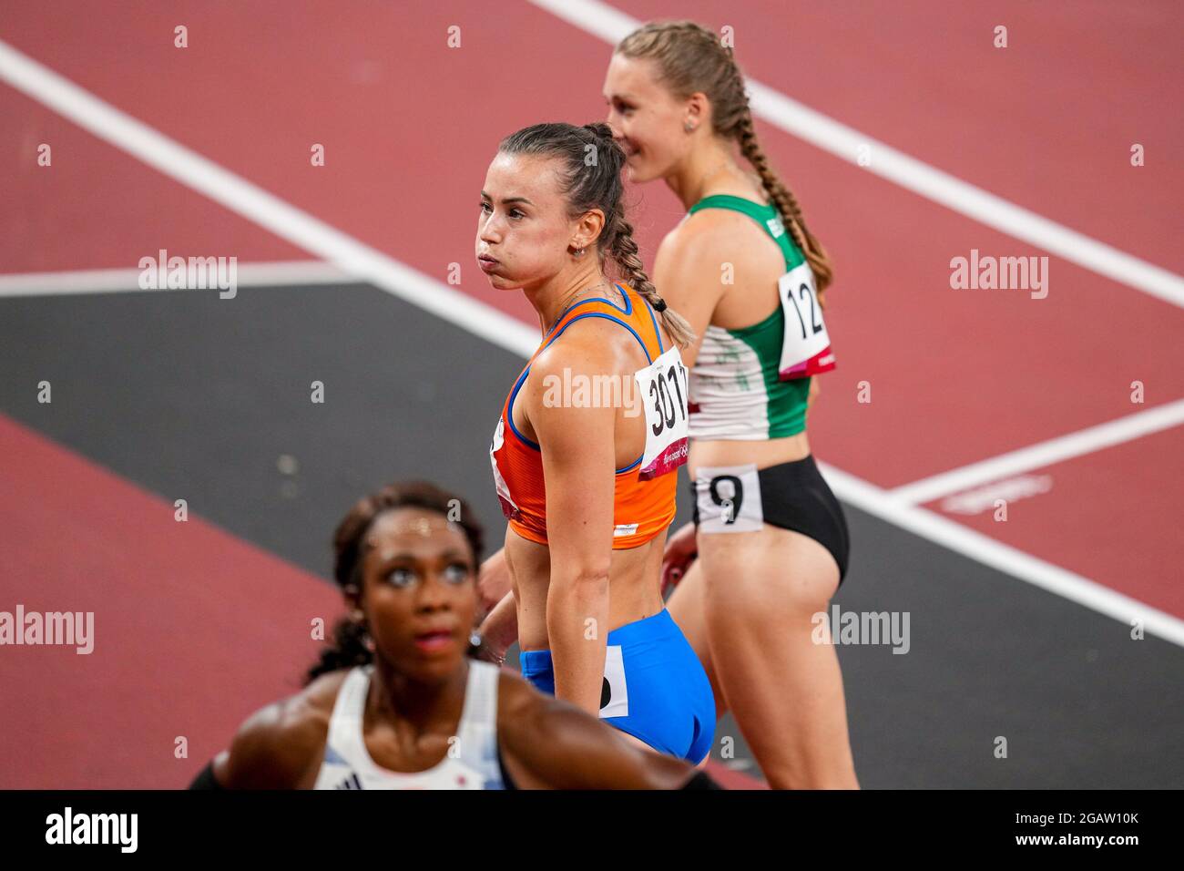 TOKYO, JAPAN - AUGUST 1: Nadine Visser of the Netherlands competing on ...
