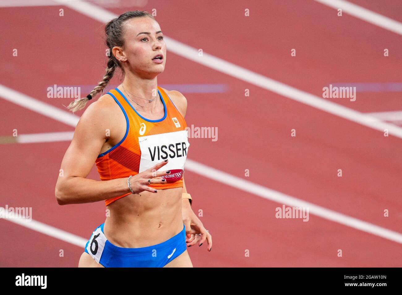 TOKYO, JAPAN - AUGUST 1: Nadine Visser of the Netherlands competing on ...