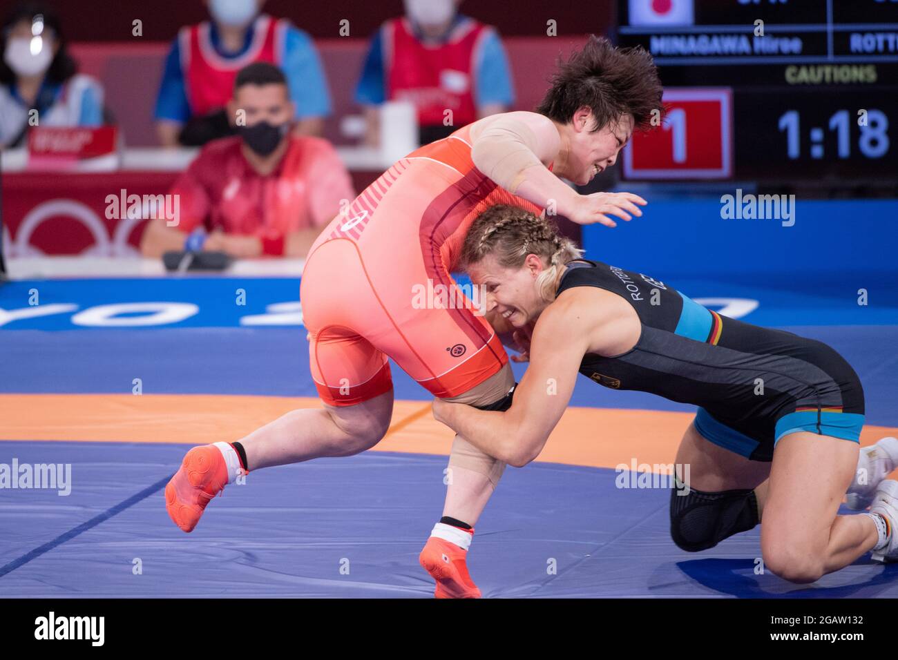 MINAGAWA Hiroe (JPN) vs ROTTER FOCKEN Aline (GER), Wrestling women's ...