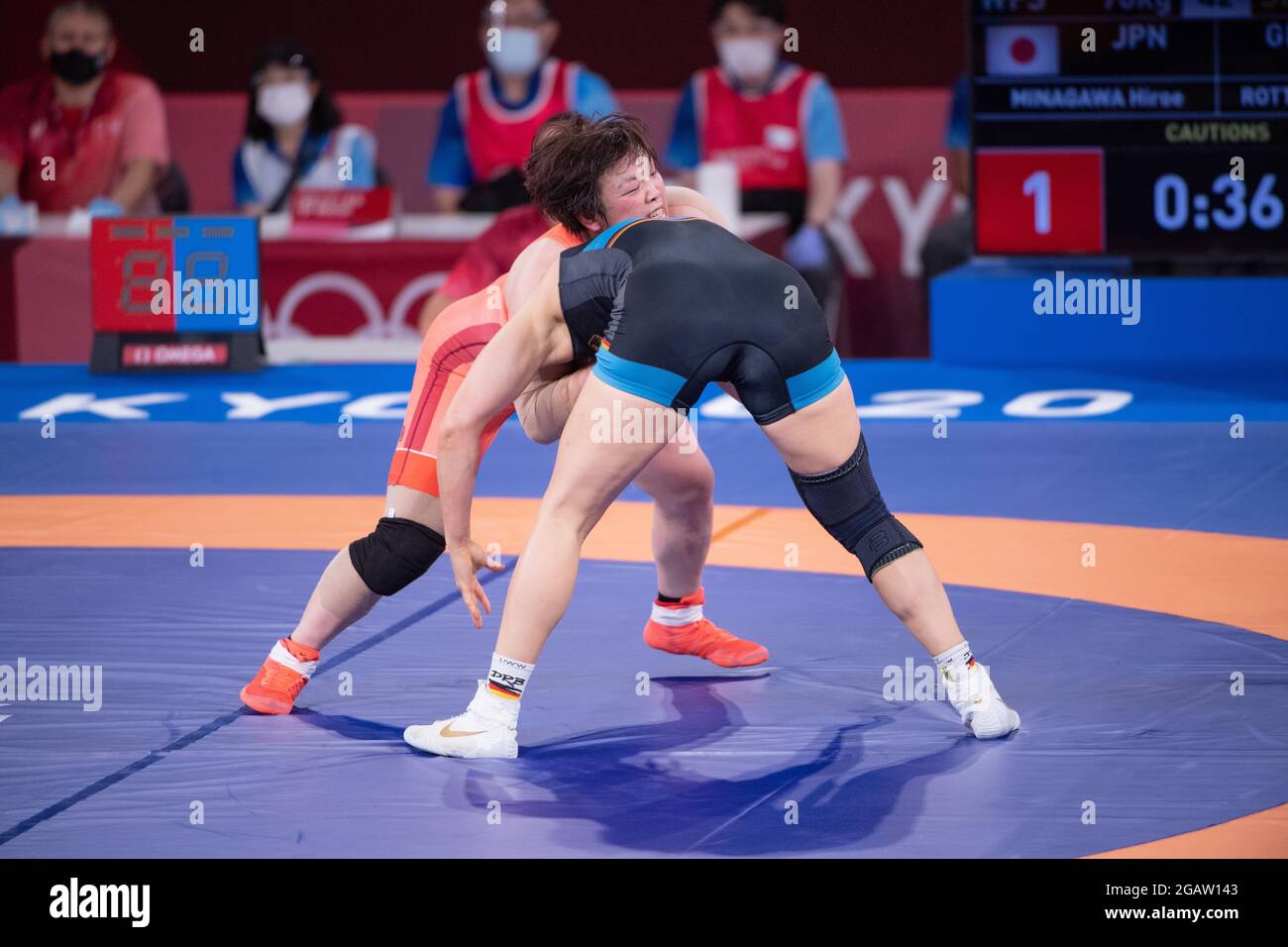 MINAGAWA Hiroe (JPN) vs ROTTER FOCKEN Aline (GER), Wrestling women's ...