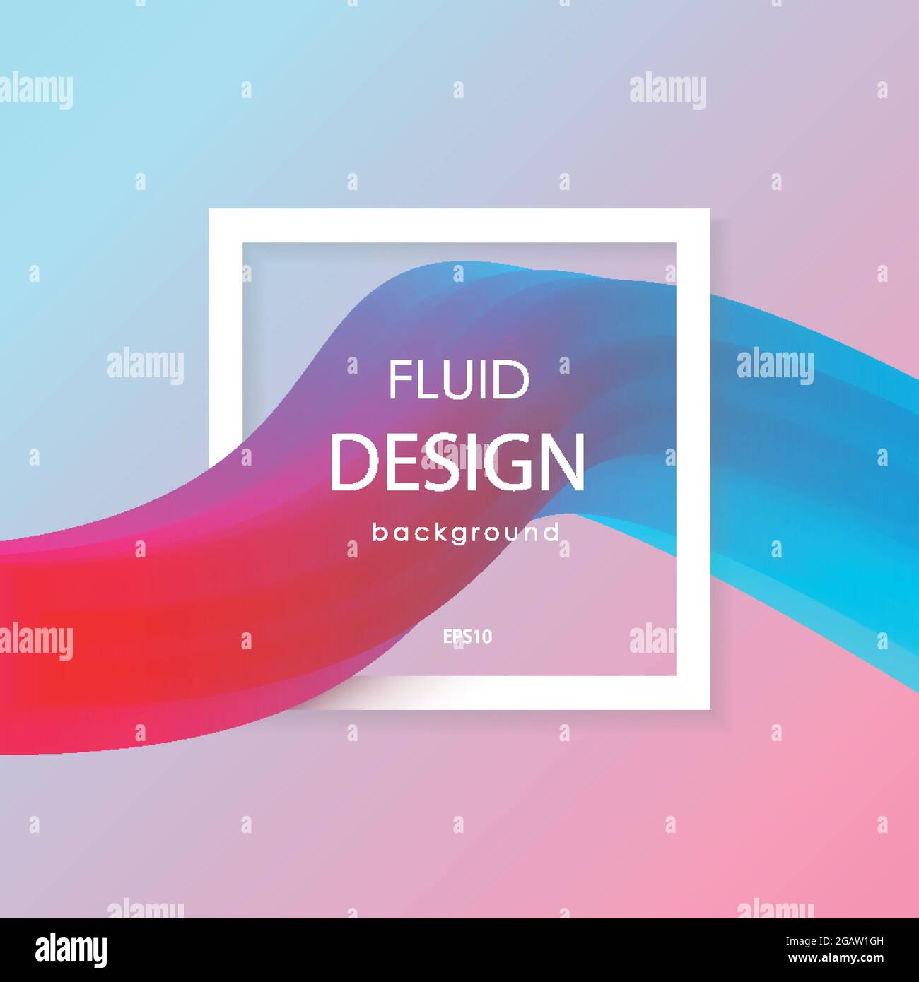 Abstract 3d liquid colorful shapes. Liquid color paths. Modern visual ...