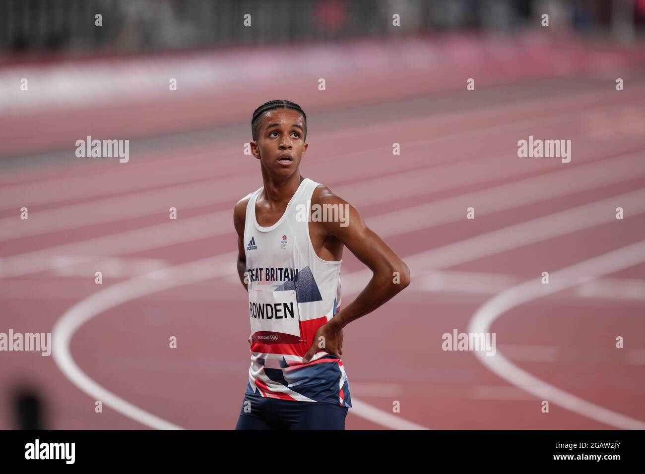 Great Britain's Daniel Rowden reacts after the second semi-final of the ...