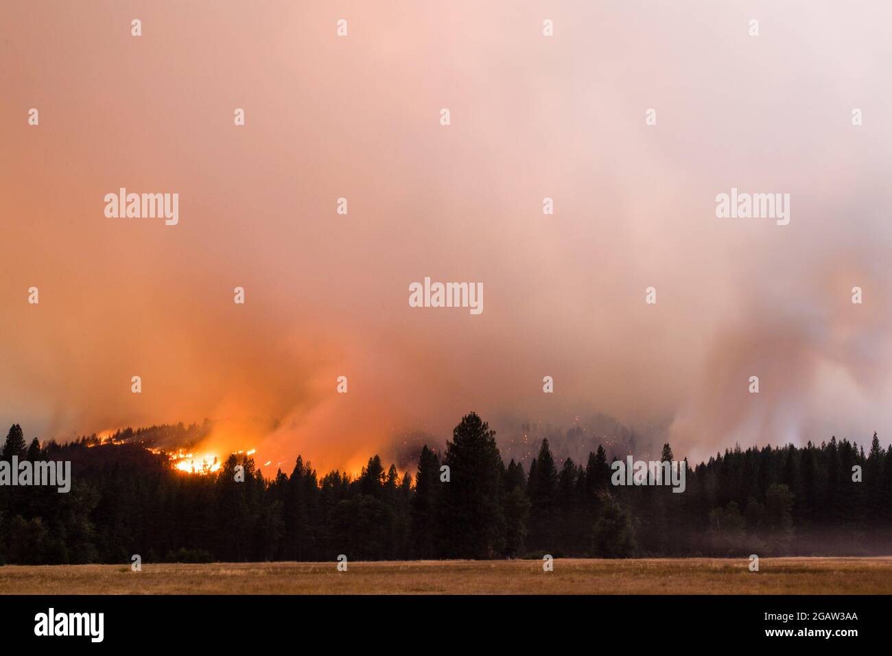 The Dixie fire continues to grow as the sunsets. The Dixie fire has ...