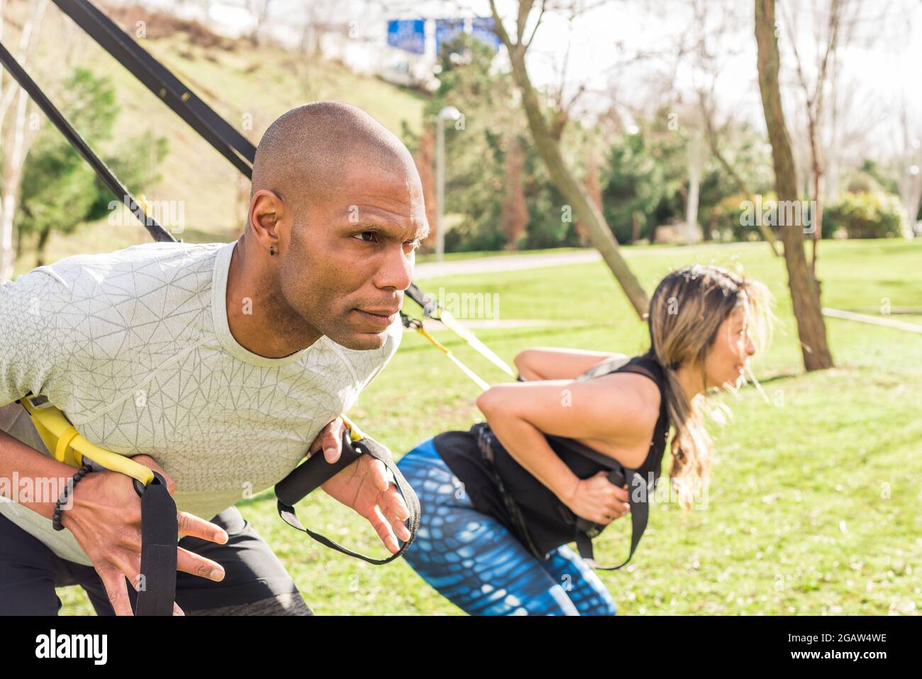 Back female muscle flexing hi-res stock photography and images - Alamy