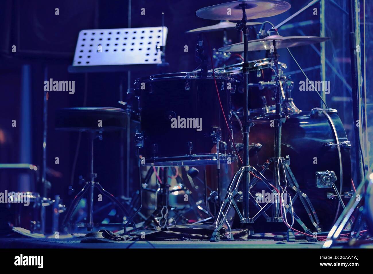 Empty stage background Stock Photo - Alamy
