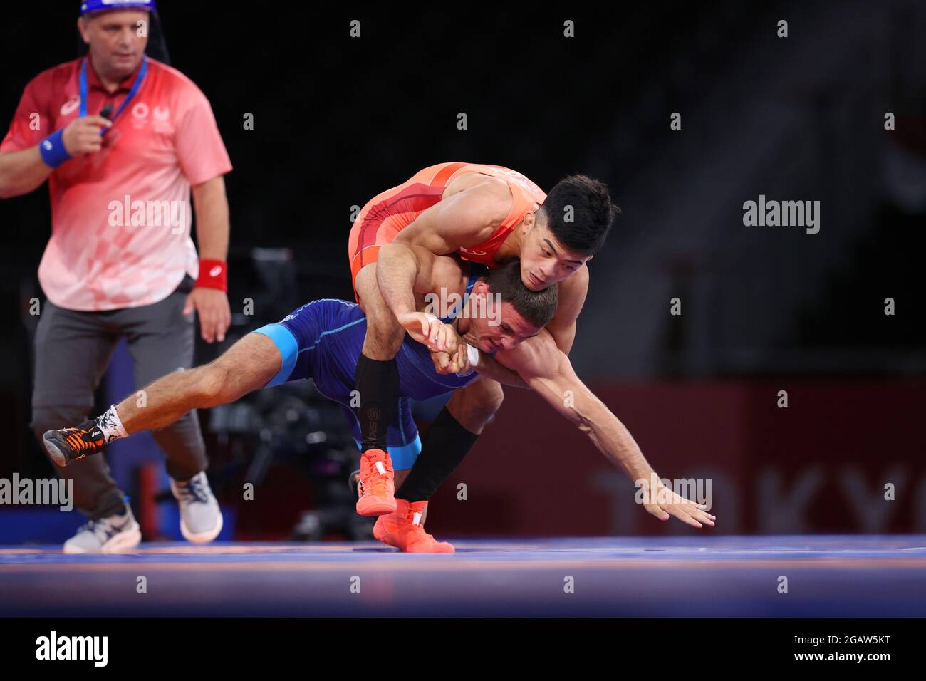 Tokyo, Japan. 1st Aug, 2021. (Top-Bottom) Kenichiro Fumita (JPN), Lenur ...