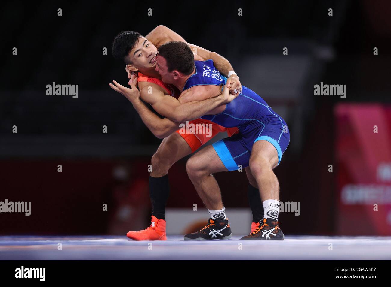 Tokyo, Japan. 1st Aug, 2021. (L-R) Kenichiro Fumita (JPN), Lenur ...