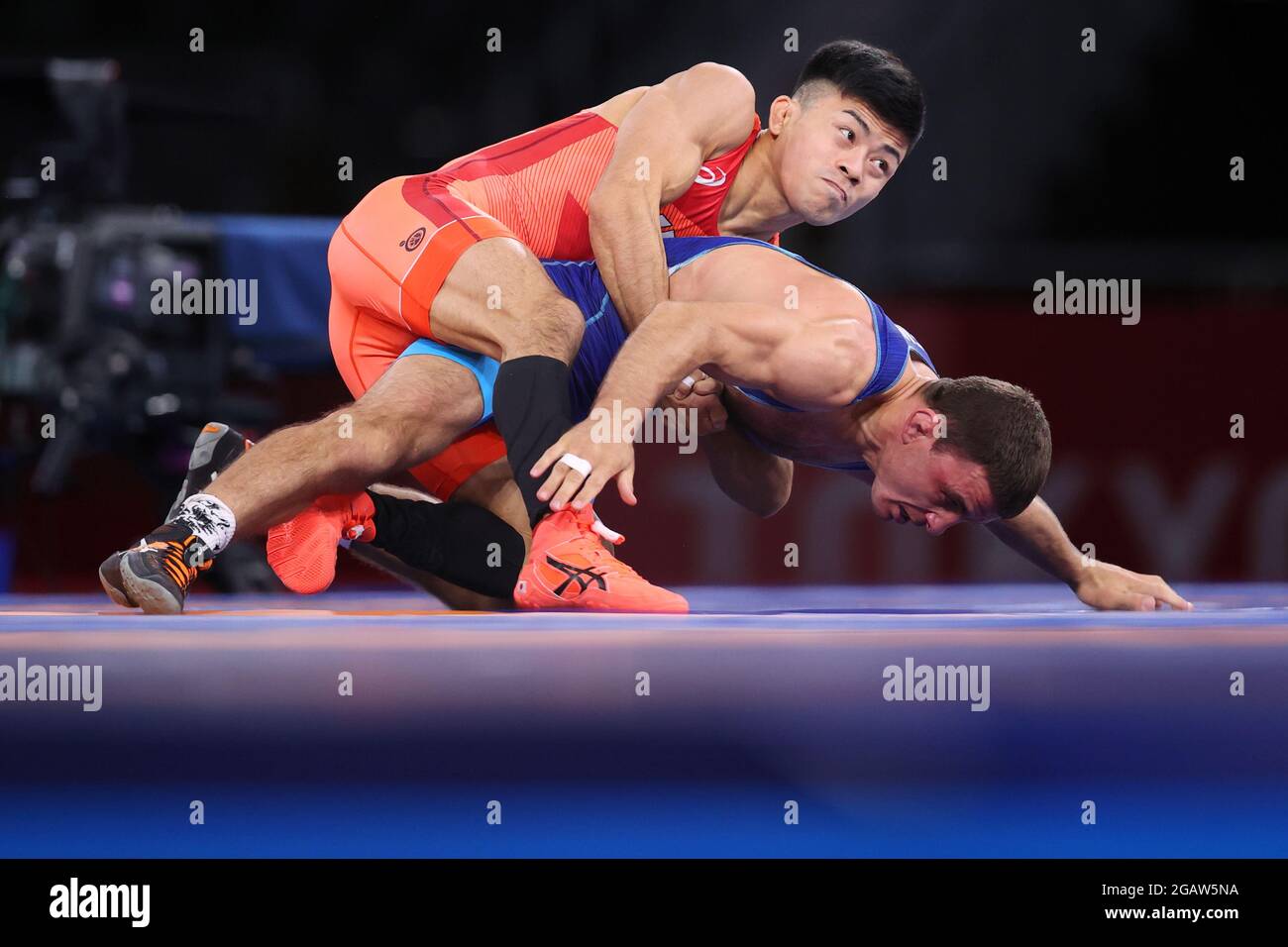 Tokyo, Japan. 1st Aug, 2021. (Top-Bottom) Kenichiro Fumita (JPN), Lenur ...