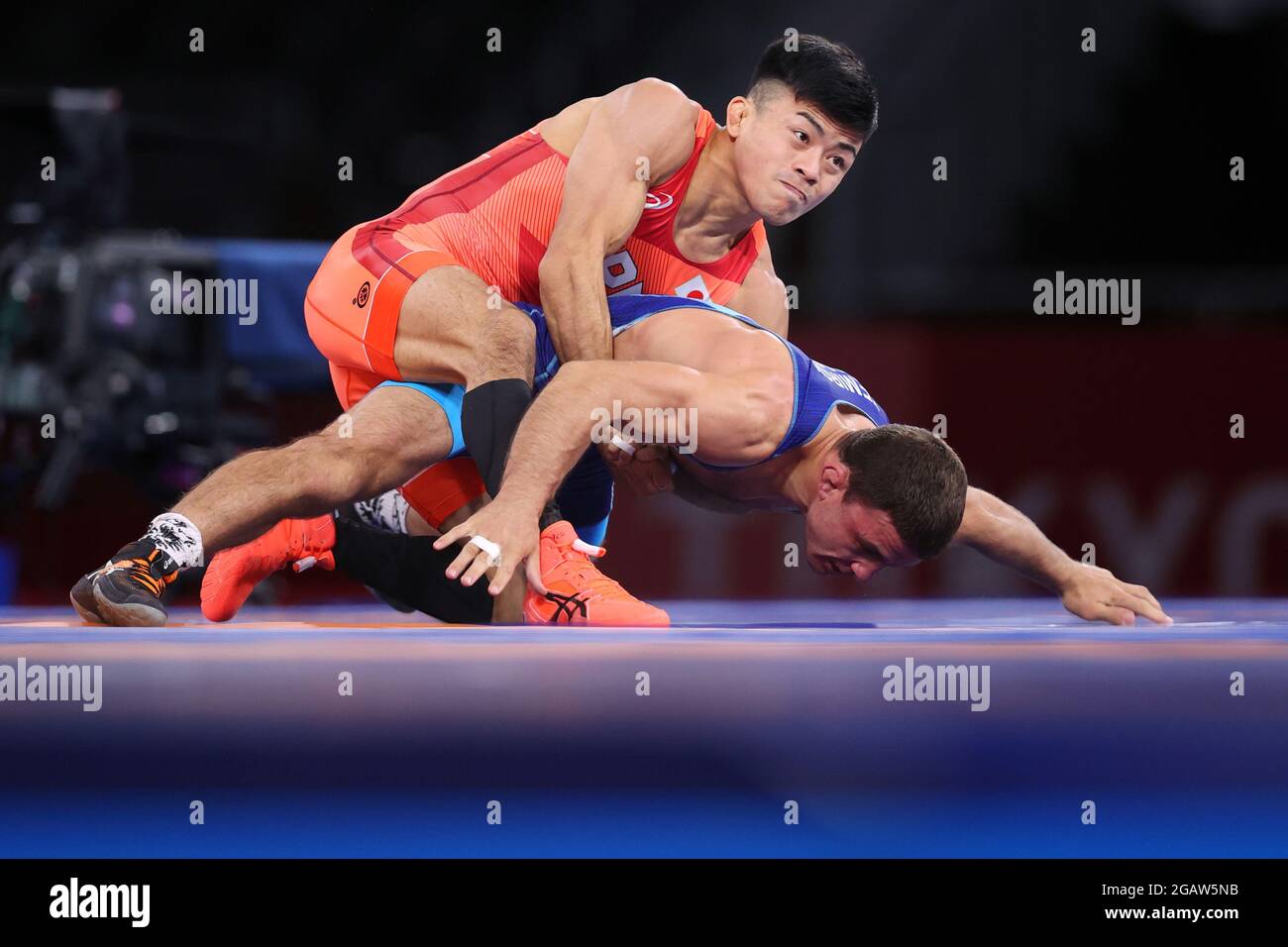 Tokyo, Japan. 1st Aug, 2021. (Top-Bottom) Kenichiro Fumita (JPN), Lenur ...
