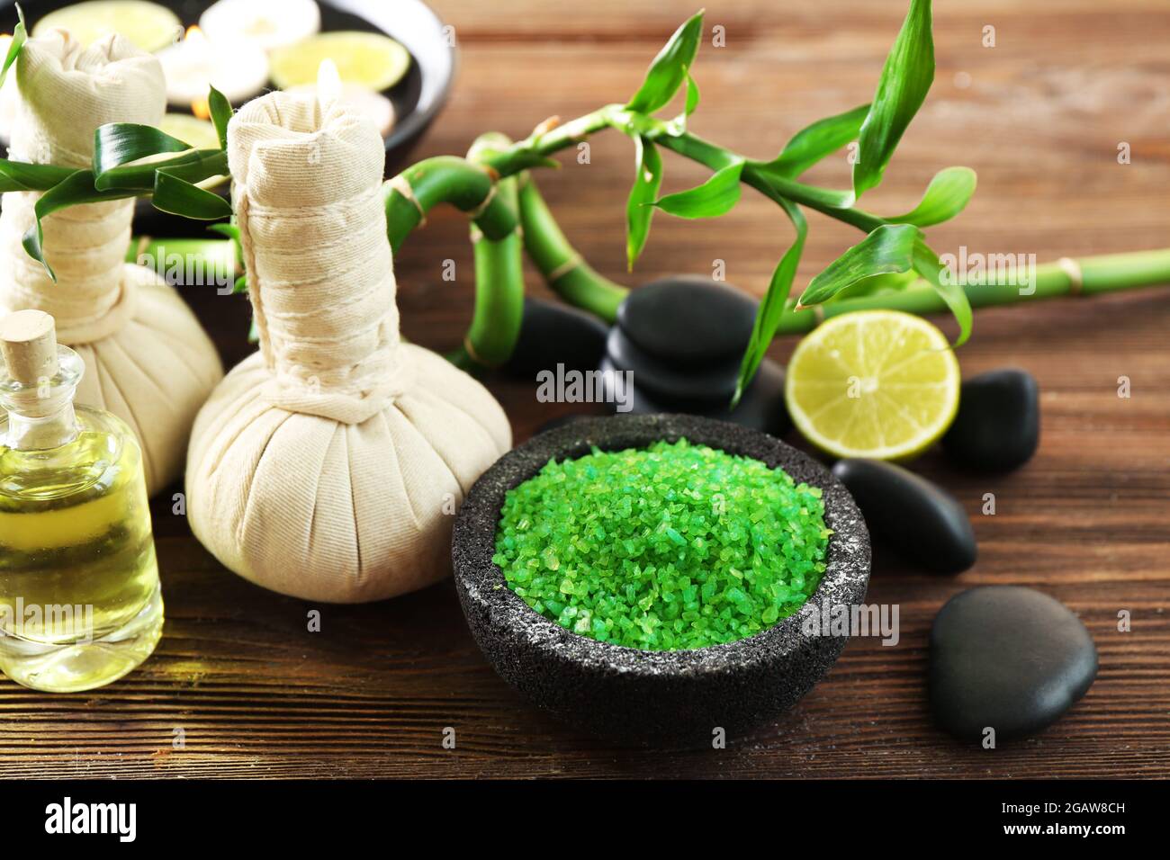 Spa set closeup Stock Photo - Alamy