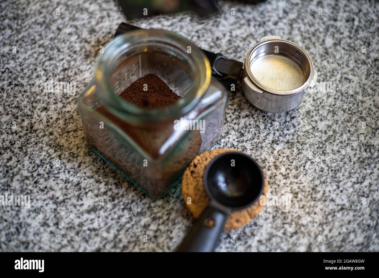 A closeup shot of an open jar of instant coffee Stock Photo - Alamy