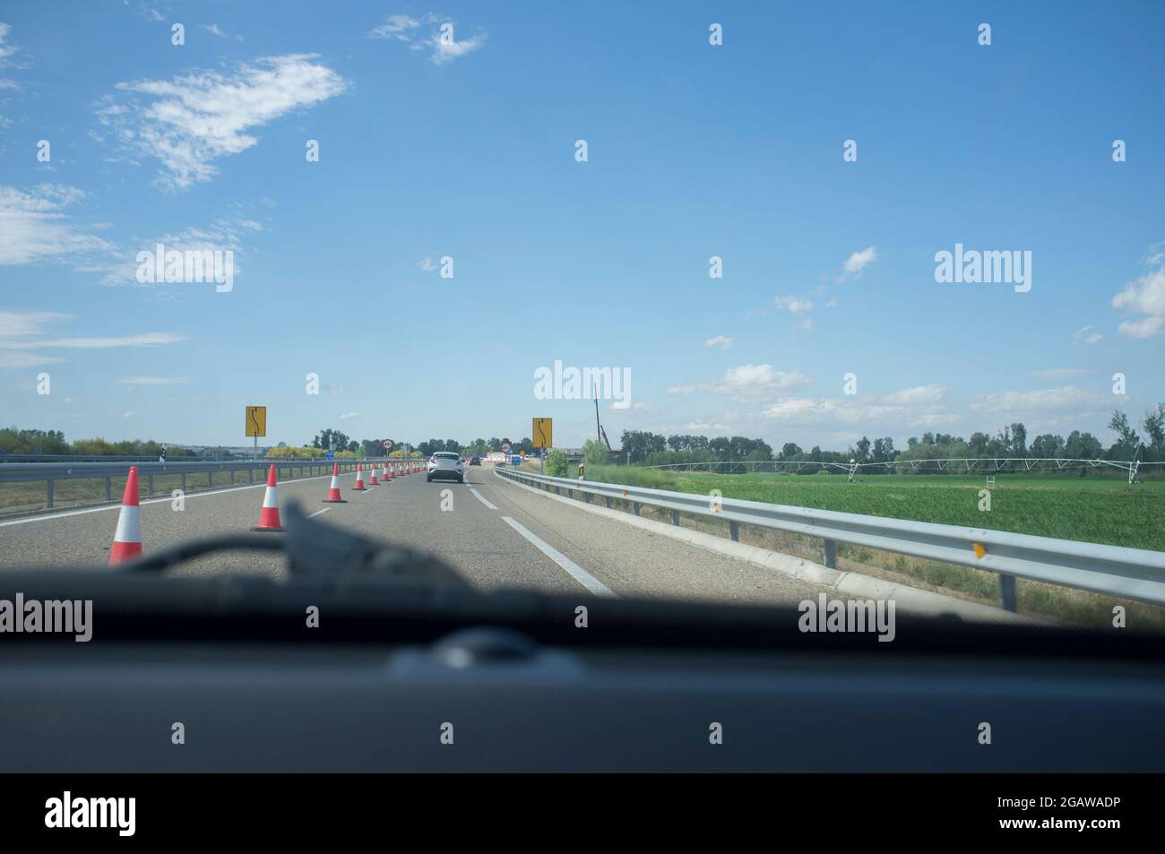 Blocked route diverted hi-res stock photography and images - Alamy