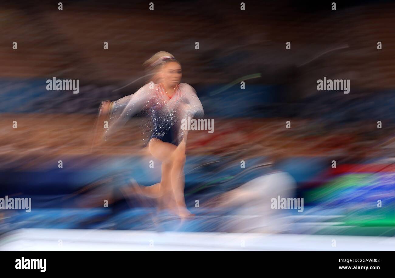 Tokyo, Japan. 1st Aug, 2021. Mykayla Skinner of the United States ...