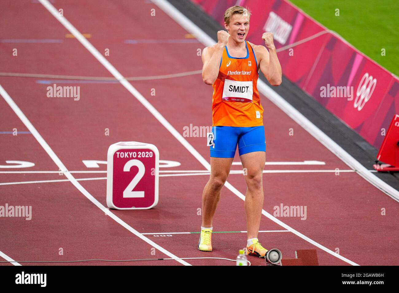 TOKYO, JAPAN - AUGUST 1: Nick Smidt of the Netherlands before he is ...