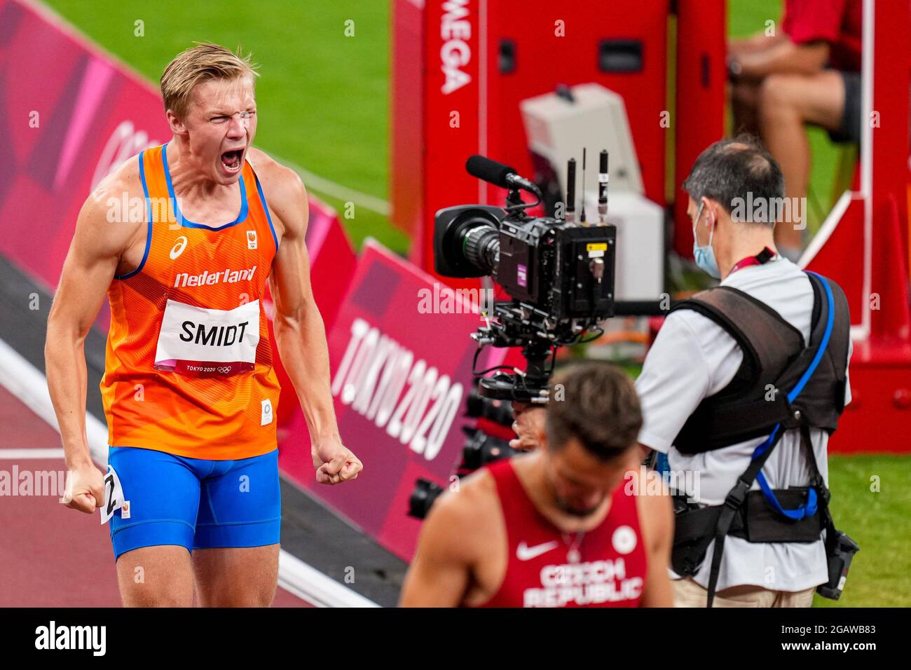 TOKYO, JAPAN - AUGUST 1: Nick Smidt of the Netherlands before he is ...