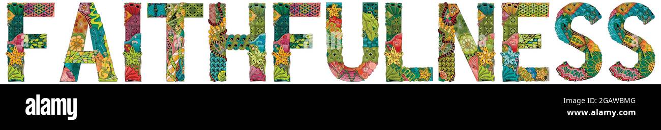 Faithfulness to god Stock Vector Images - Alamy